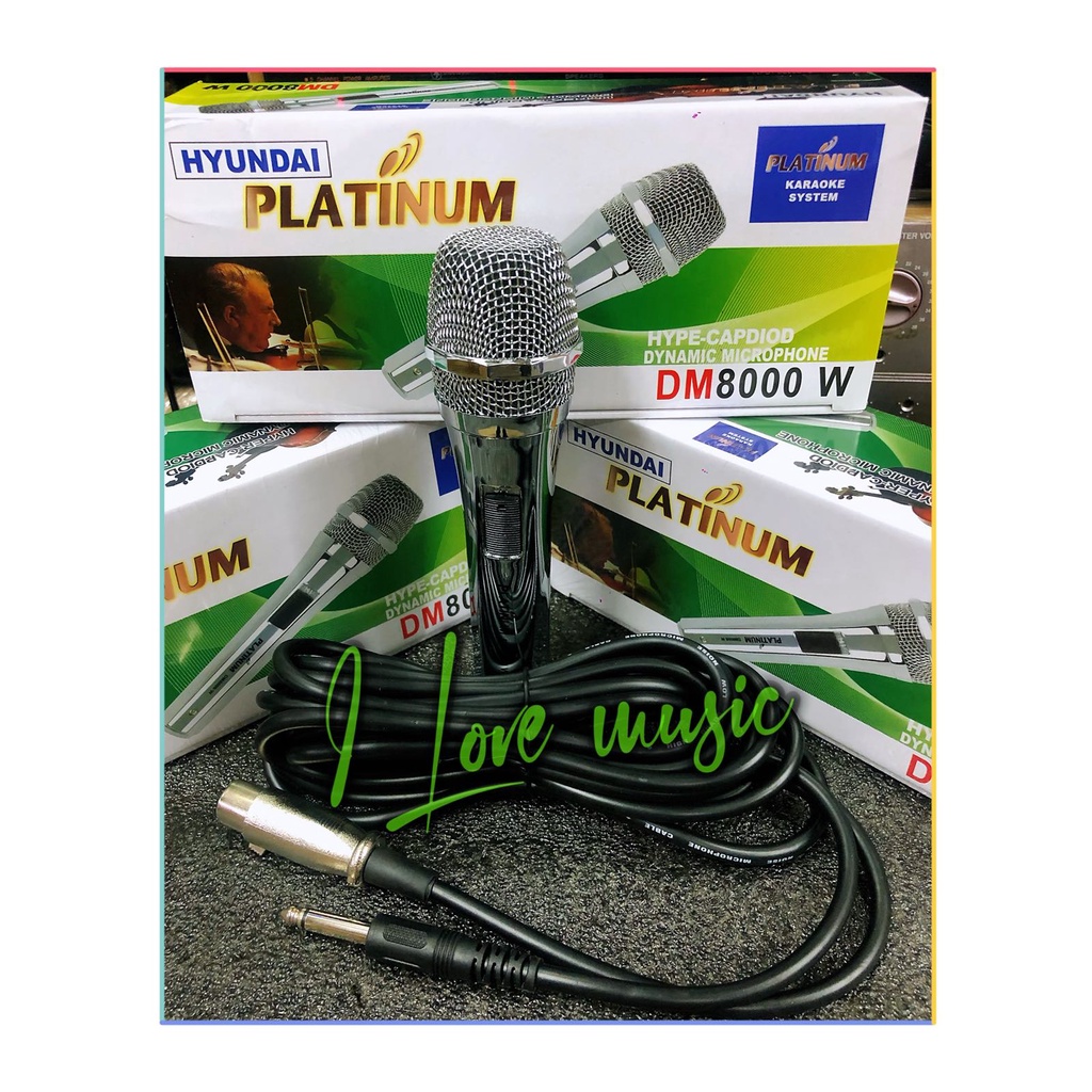 Hyundai Platinum DM-8000/DM-8000 W [to be ship randomly] Dynamic Microphone | Shopee Philippines