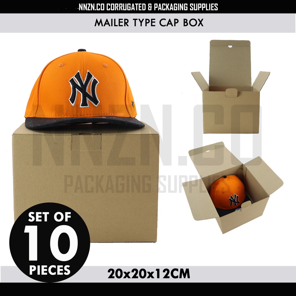 BOX ONLY Snap Lock Type Box Cap Shipping Box Protection Box 20x20x12cm ...
