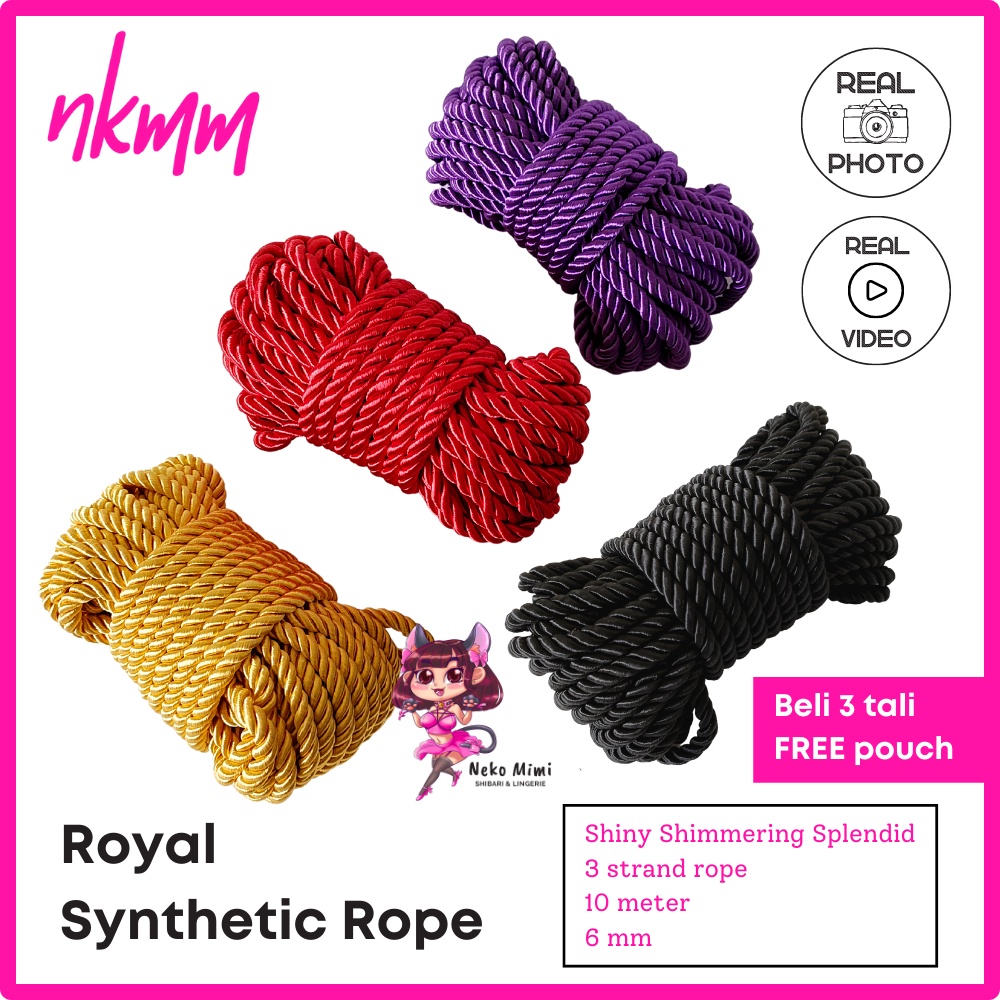 Nkmm Shiny Royal Synthetic Shibari Rope - Kinbaku Rope | Shopee Philippines