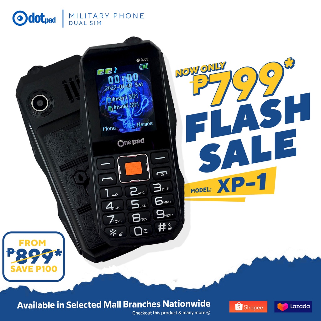 Onepad Military XP-1 Basic Phone keypad with Light Camera Radio ...