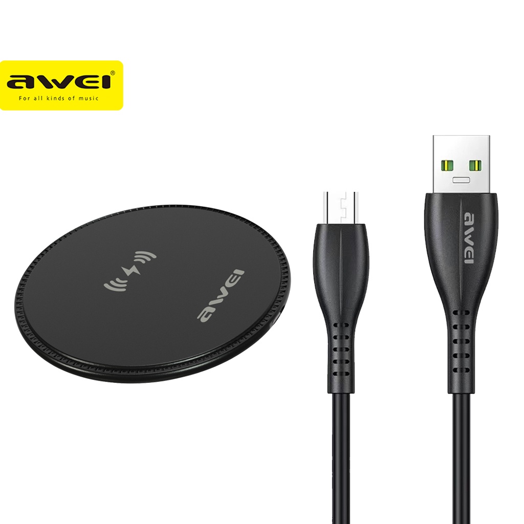 Awei W16 Fast Charging With 1 Meter Micro USB Wireless Charger For ...