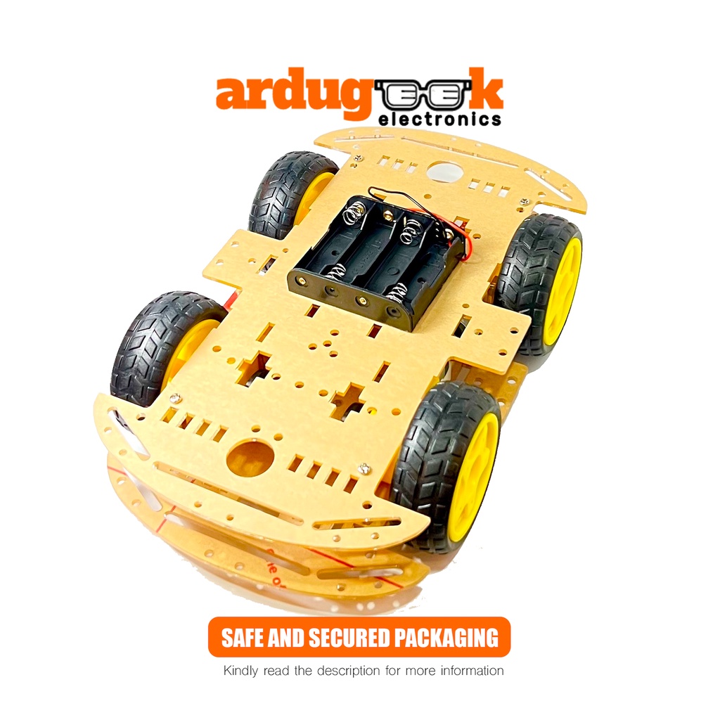 4WD 2WD Smart Car Robot Chassis Kit Arduino Compatible Robotics Remote ...