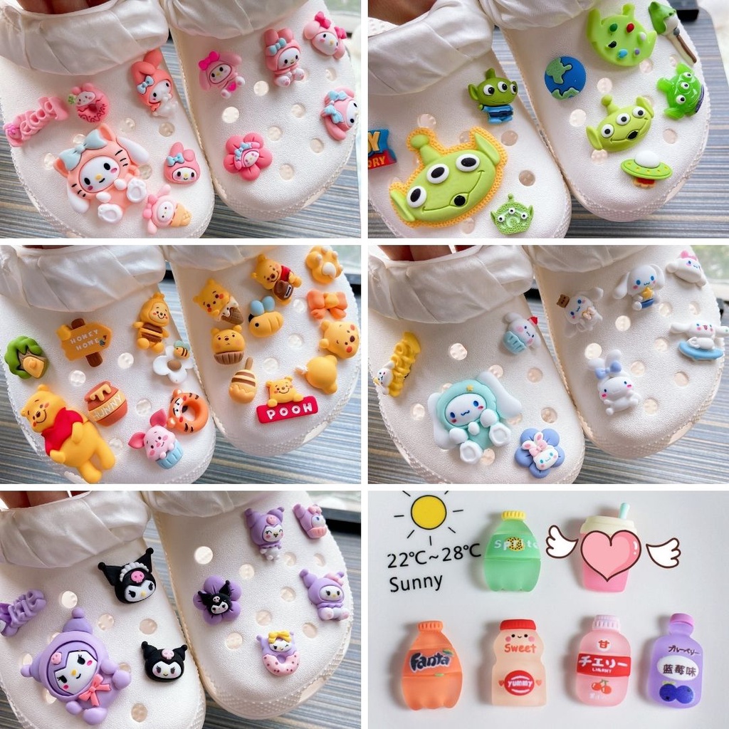 Cartoon Series croc Jibz Charm Button DIY Accessories For Shoe Shoe ...