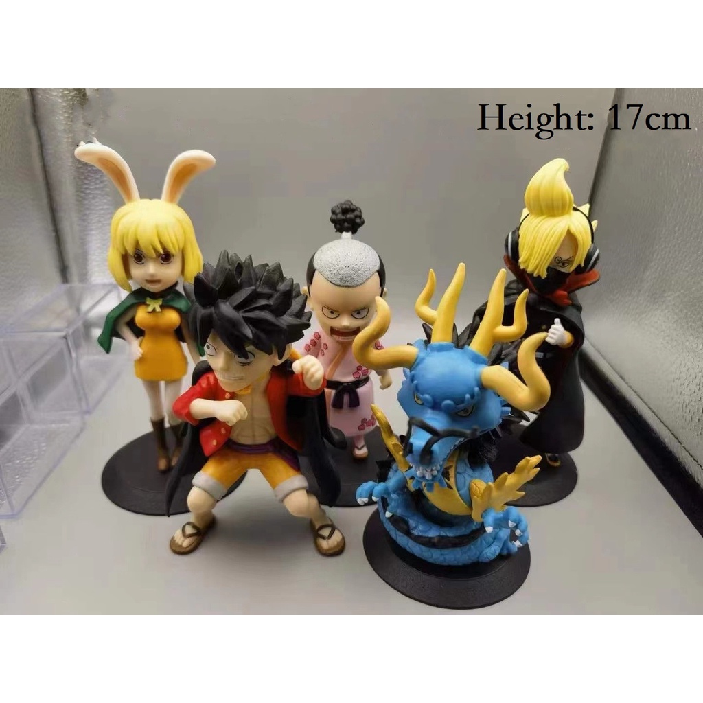 One Piece Qposket Luffy Zoro Chopper Sanji Franky Uta Brook Nami Set of ...