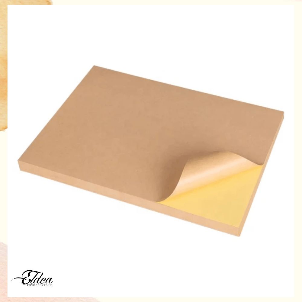 25/50/100pcs A4 Kraft Sticker 80gsm, Printable Paper, Labelling ...