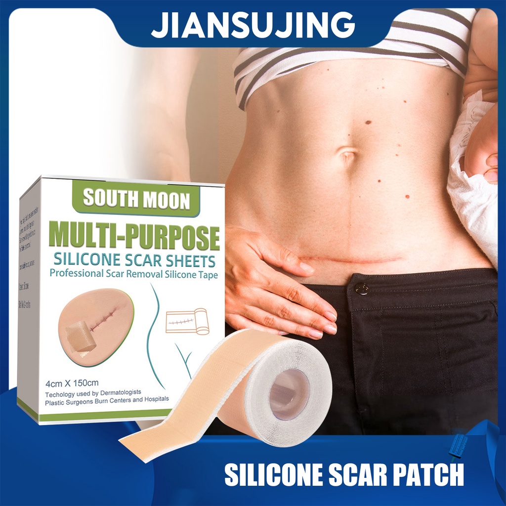 SOUTH MOON Silicon gel scar patch Wound repair patch Surgery Scar whitening Burn Keloid Acne ...