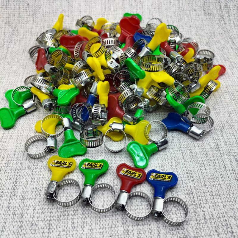 Butterfly clamps oil cooler hose clamps color clamps fpr clamps cnc ...