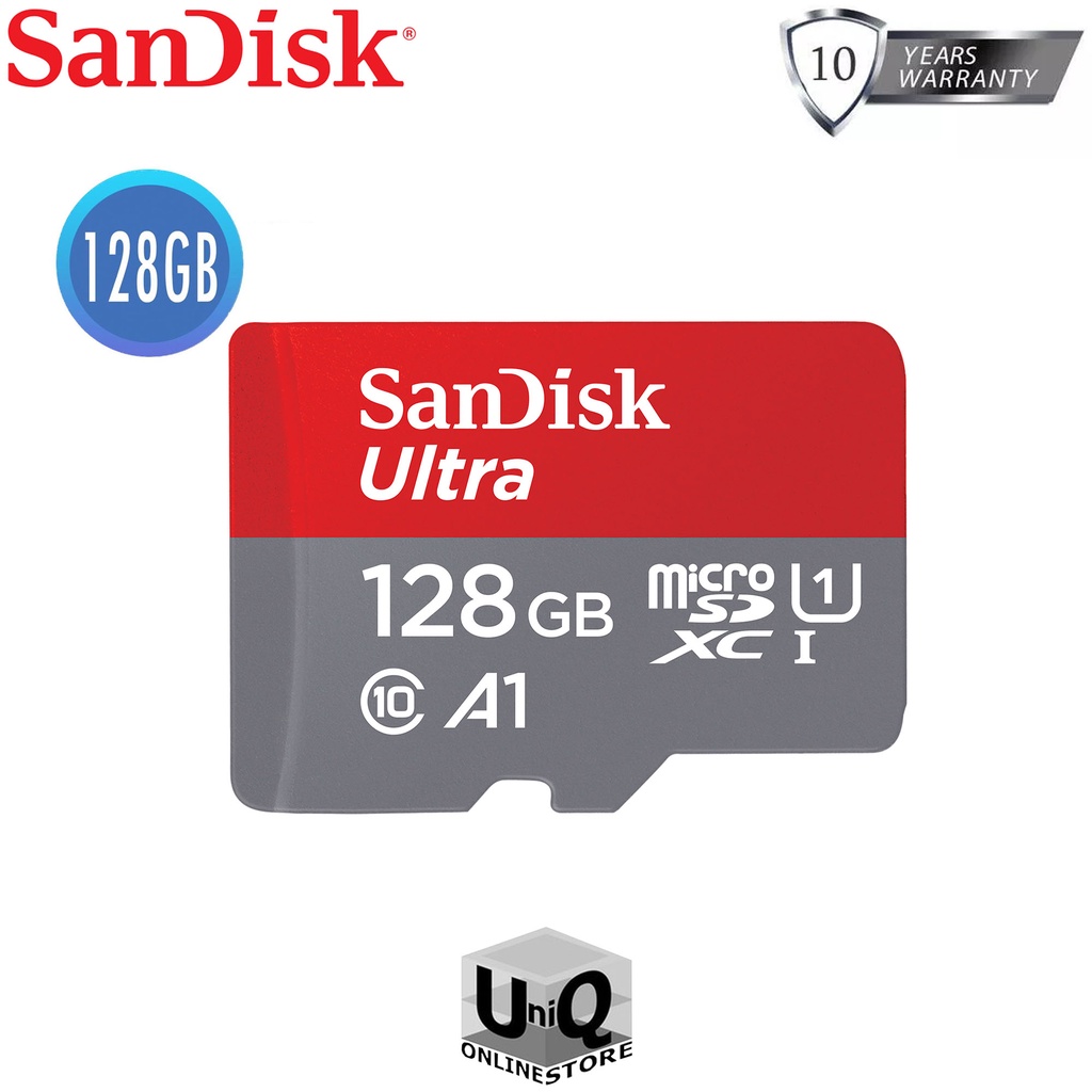 SanDisk Ultra 128GB A1 Series micro SD Model SDSQUAB-128G-GN6MN Class10 U1 A1, Up to 140MB/s ...