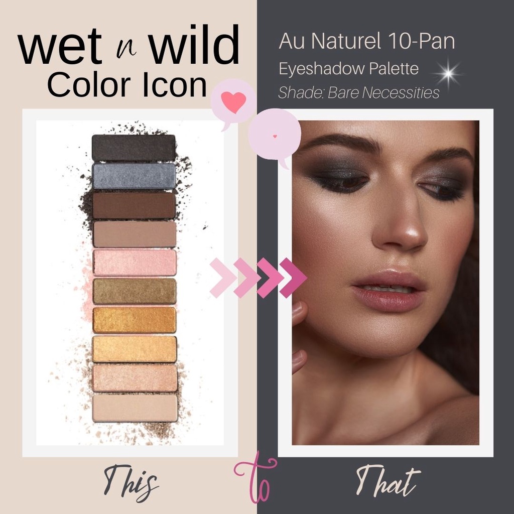 Color Icon AU Naturel 10-Pan Eyeshadow Palette REFILL| Make up for Eyes ...