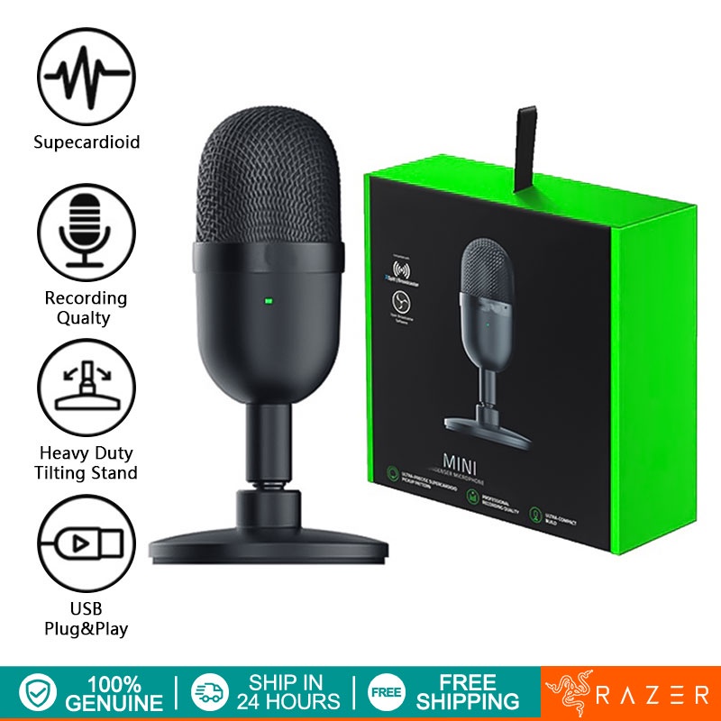 Original Razer Seiren Mini Microphone USB Condenser Ultra-Compact ...