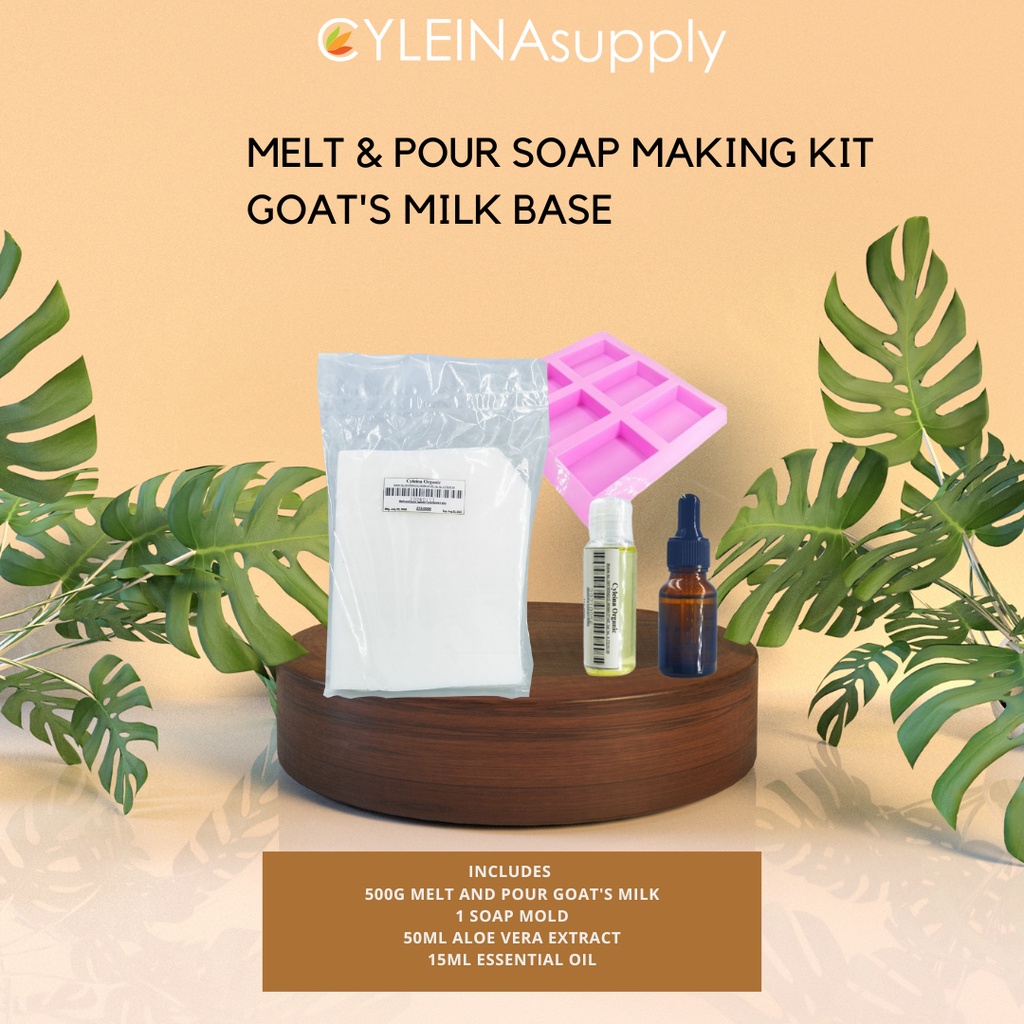 Melt & Pour Soap Making Kit Goat's milk soap base | Shopee Philippines