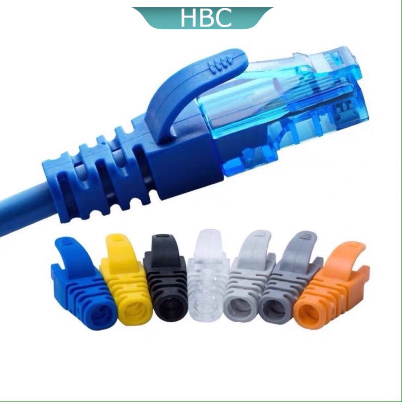 Rj45 Cat5 Cat6 Network Cap, Bag of 100 Waterproof Plastic Network Beads ...