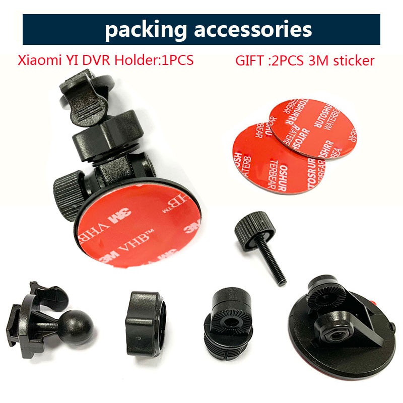 For Xiaomi Yi Dash Cam DVR Holder 3M Adhesive Suction Mount Holder For ...
