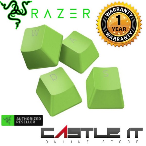 Razer PBT KEYCAP Upgrade Set GREEN Keyboard Button Cap (RC21-01490400 ...