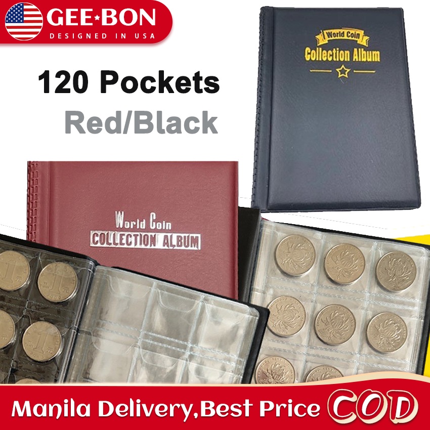 GEEBON 120Pocket Coin Organizer Penny Coin Storage Coin Holder Album ...