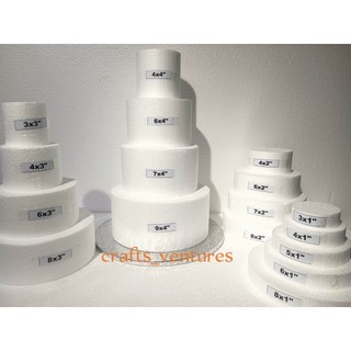 1pc. Styro Dummy Cake Styrofoam 4x4 6x4 7x4 8x4 9x4 | Shopee Philippines