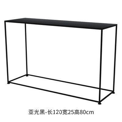 Iron Console Table Long Display Table White/Black Table Porch Decor ...