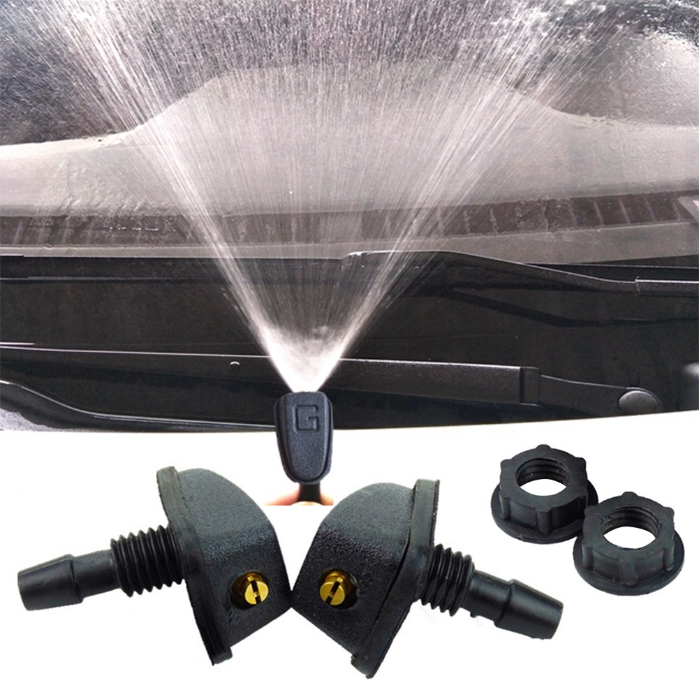 T400 Water Sprayer 2-Pack Universal Windshield Washer Nozzles - 4-Way ...