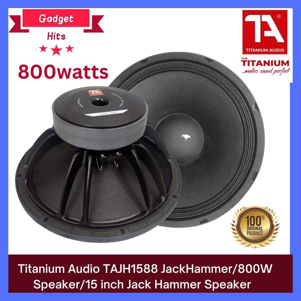 Titanium Audio TAJH 1588 Jack Hammer / 800W Speaker / 15 inch Jack ...