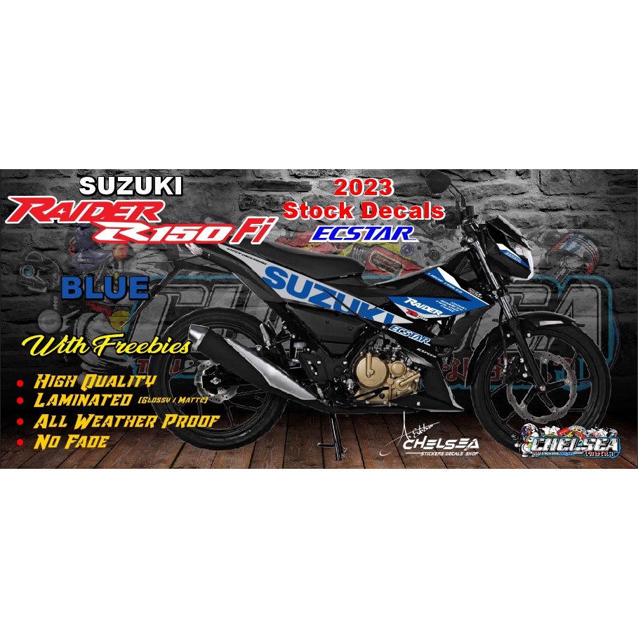 Suzuki Raider R150 Fi (2023) ECSTAR, Motogp Stock Decals / Stickers ...