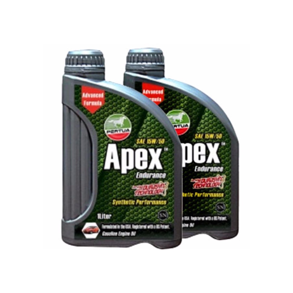 PERTUA Apex 1 Liter Synthetic Performance Gasoline Engine Oil SAE 15W ...