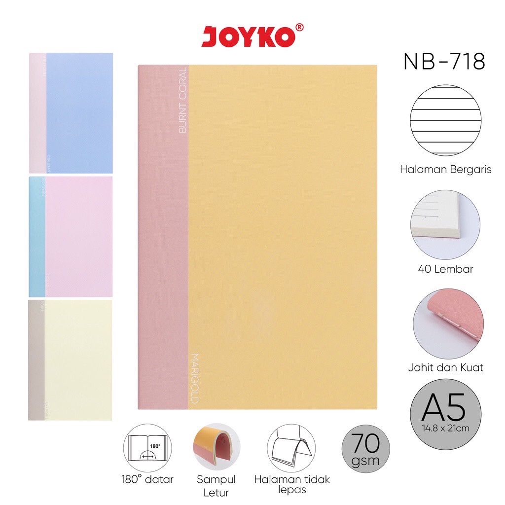 151 Joyko Notebook Line 40 Sheets NB-718 Note Book / Writing Book ...