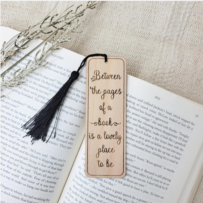 Personalized Book Quote Wooden Bookmark | Shopee Philippines