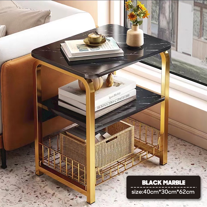 COD 3-Tier Sofa side Bedside Cabinet Coffee table Veneer Table ...