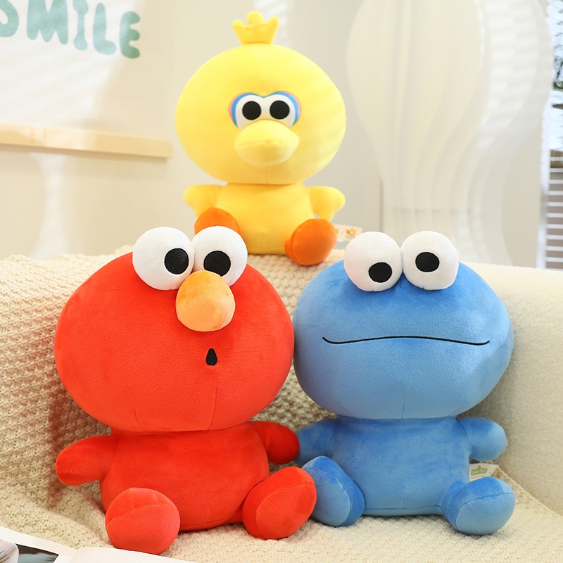 3 Styes Kawaii Kids Educational Toys Sesame Street Plush Mini Toy Dolls ...