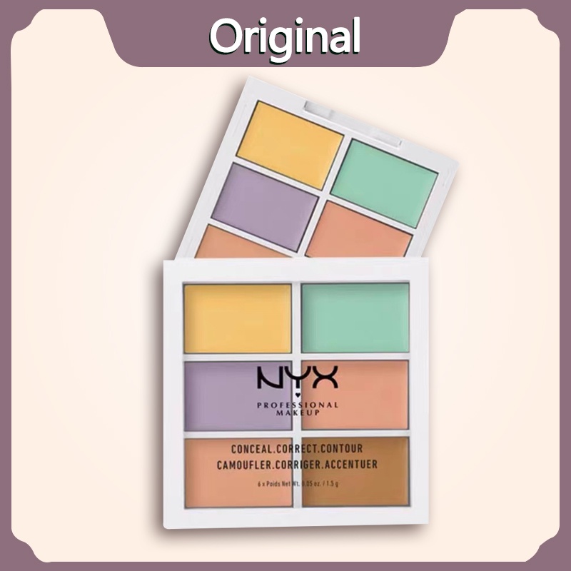 NYX Six Color concealer Palette Six Color Repair Mask Spot Black Circle ...