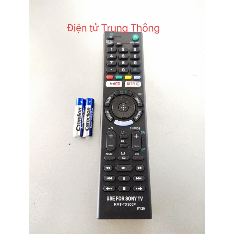 Sony TV Remote Control.Rmt-tx300p (with aaa Battery) | Shopee Philippines