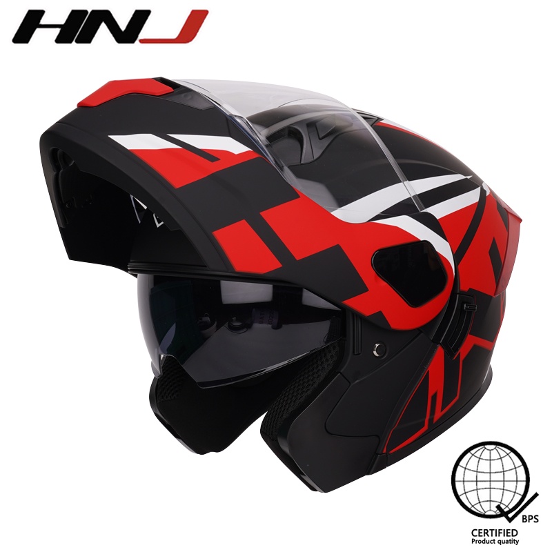 HNJ 937 Modular Helmet Full Face for motorcycle Dual Visor Unisex ...