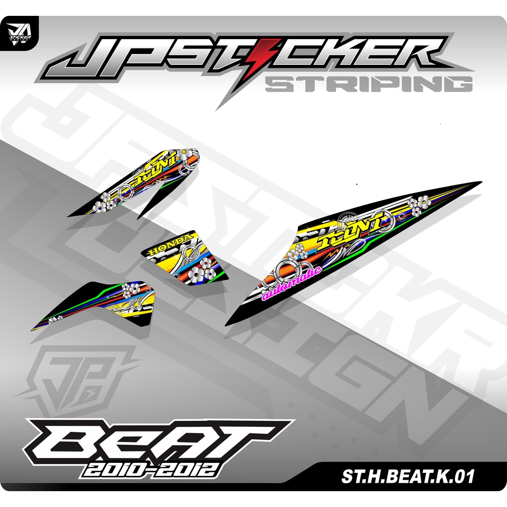 Sticker Striping Beat Sticker Beat Carburetor List Variation Hologram ...