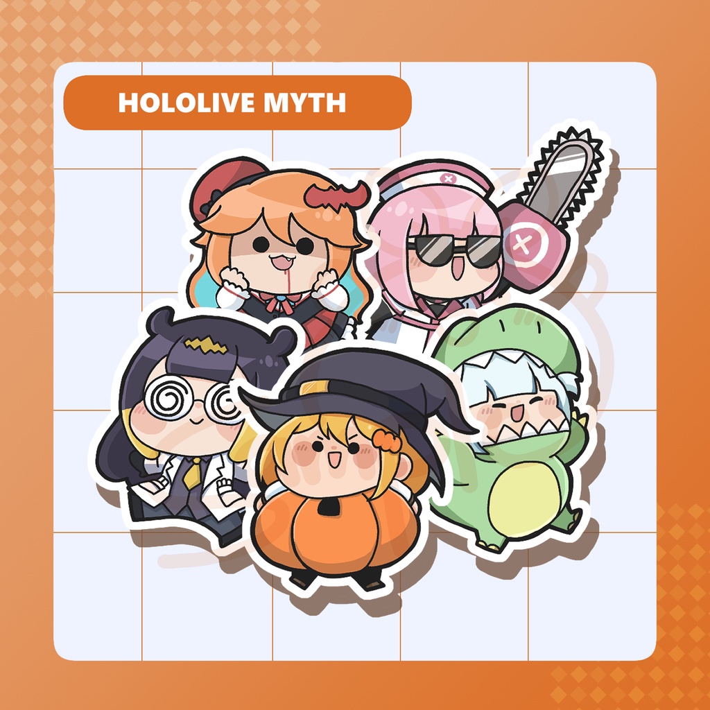 Hololive English Spooky Myth Vinyl Laminated Stickers┃nimica shop ...