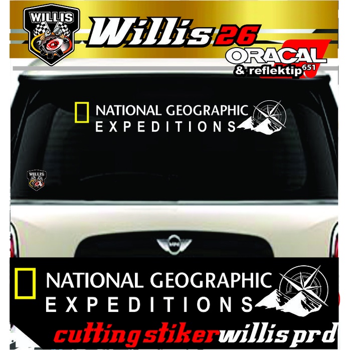 Cutting sticker national geographic expeditions Car Glass | Shopee ...