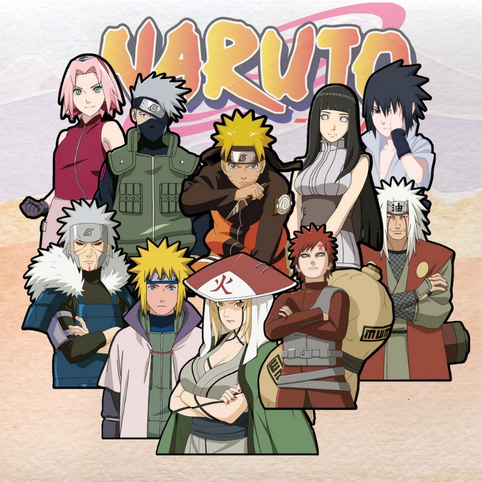 NARUTO SHIPPUDEN Vinyl Sticker 4 & 6 inches Peeker HIGH QUALITY ...