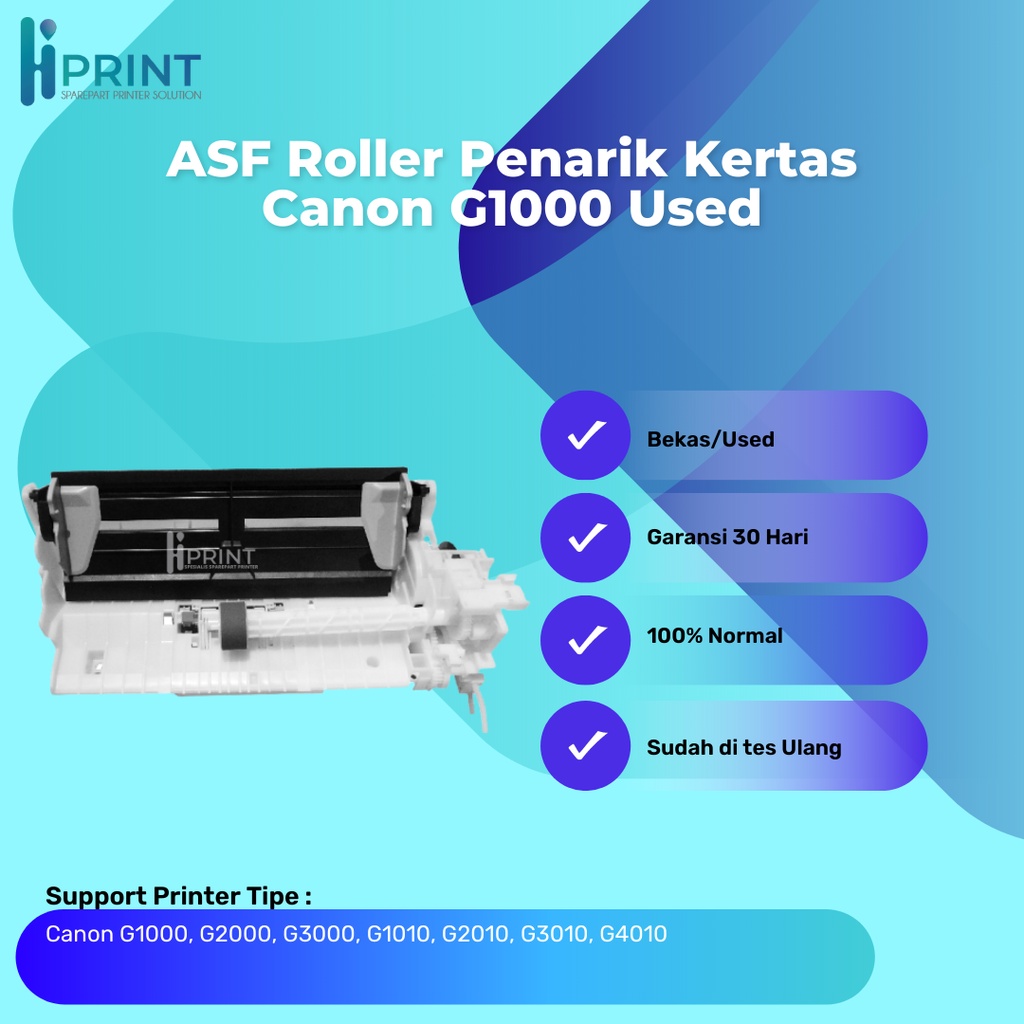 Asf Printer Paper Puller Roller Canon G1010 G2010 G3010 G4010 G1000 ...