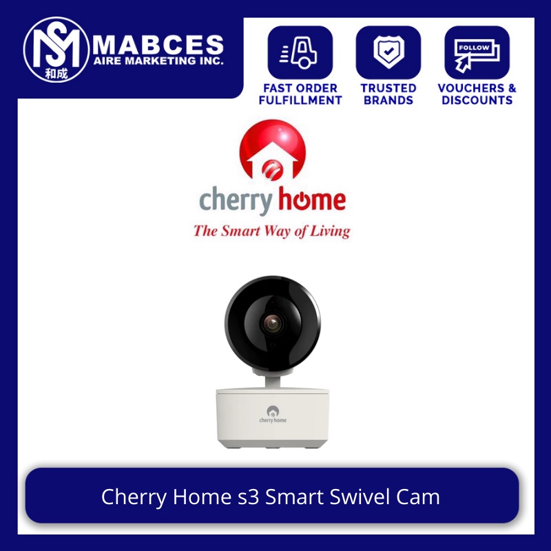 Cherry Home S3 Smart Swivel Cam | Shopee Philippines