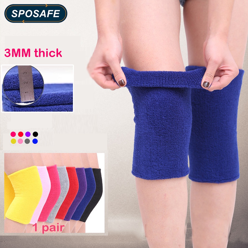 Sposafe 1Pair Elastic Knee Pads Knee sleeve fo Knee pain relief Knee ...