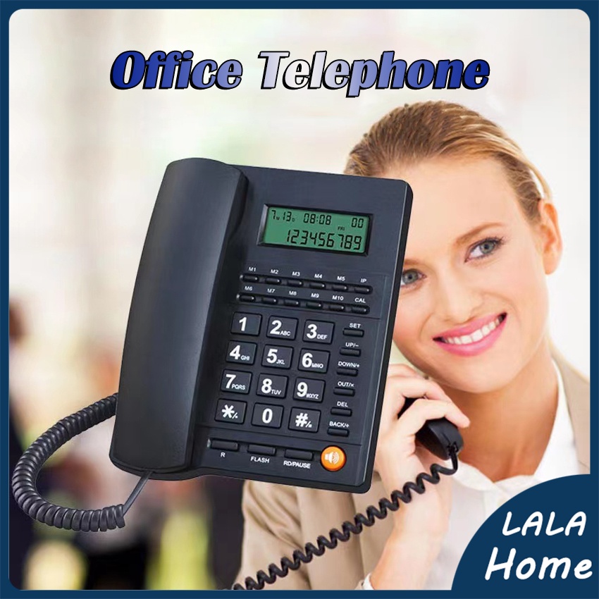 Large Screen Caller ID Display Landline Wired Home Office Fixed ...