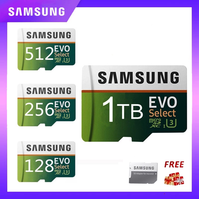 Memory Card Samsung evo micro sd 1tb 512gb 256gb 128gb c10 u3 tf 64gb ...