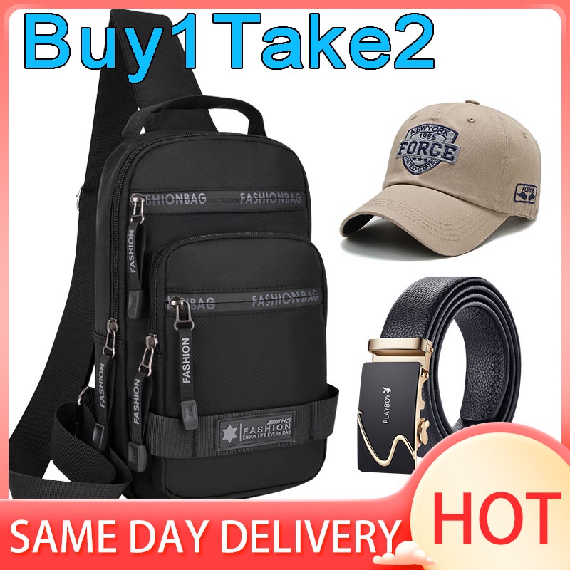 Men's chest bag Large capacity multifunctional shoulder bag Lightweight ...
