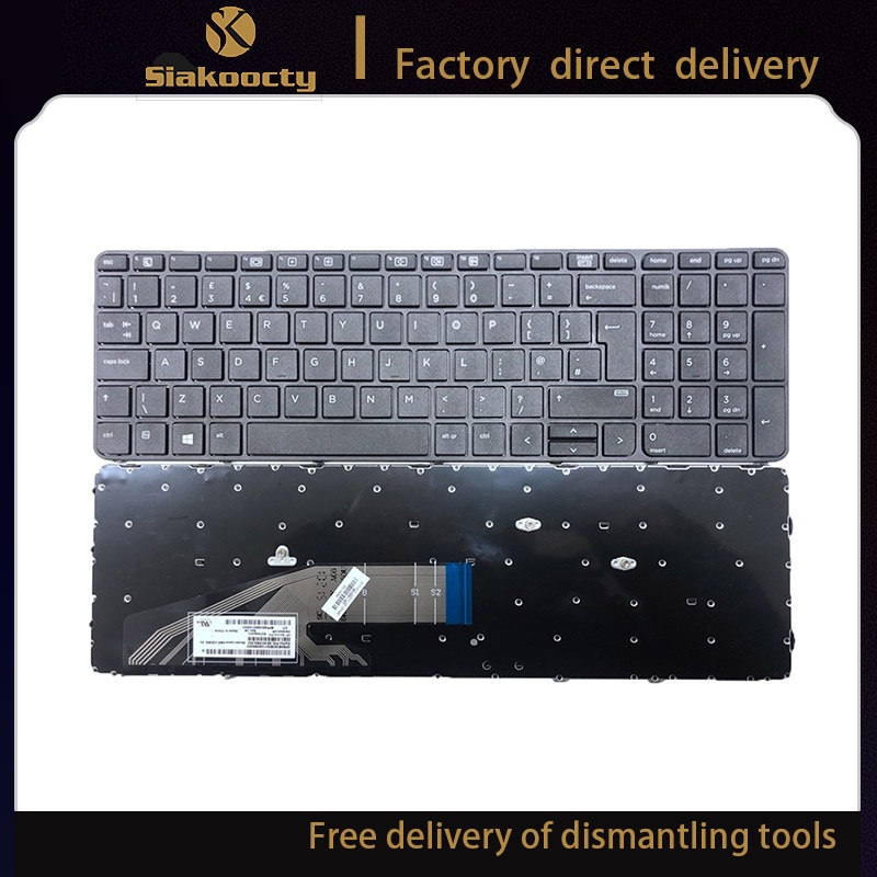 uk Laptop keyboard For HP 450 G3 455 G3 470 G3 Laptop keyboard 837549 ...