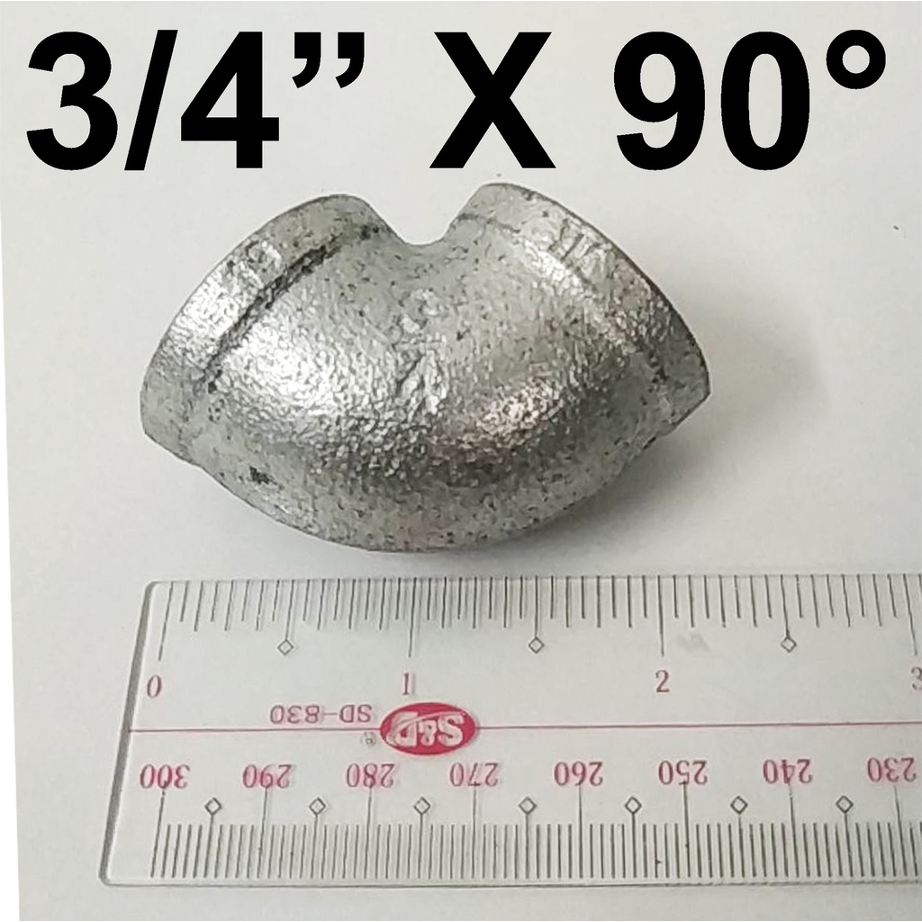 CHINA GI ELBOW 3/4" X 90° SCH40 THREADED GALVANIZED IRON === CHINA ONLY ...
