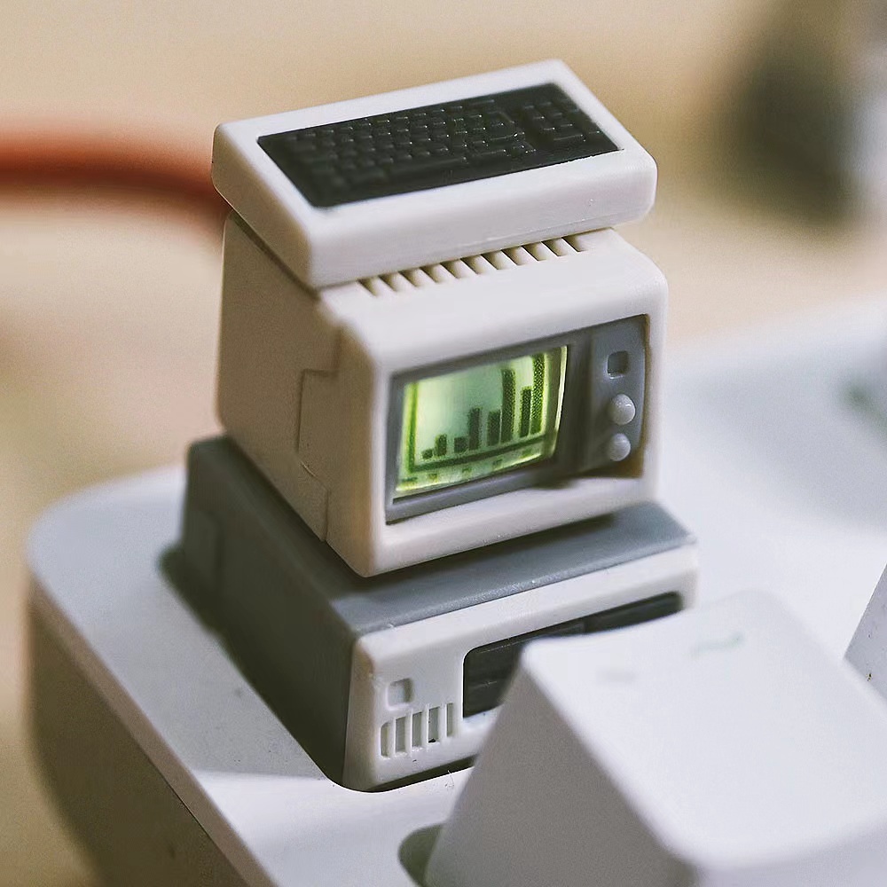 Retro IBM Keycap Classic Light Transmissive ABS Material Cute ...