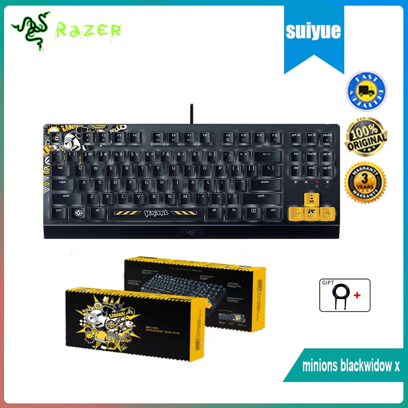 Razer Minions Limited Edition BlackWidow X Tenkeyless (Green Switch) 87 ...