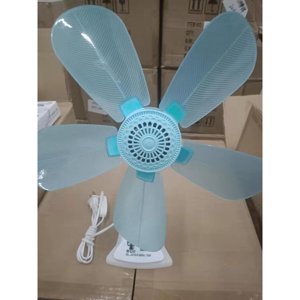 5-Blade Portable Clip Electric Fan Fan W/ Clip Clover Fan Anti-Heat ...