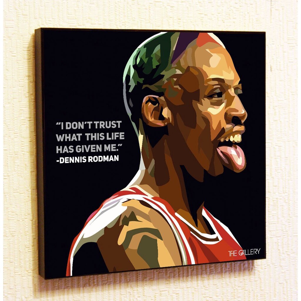Dennis Rodman Nba Backetball Motivational Quotes Wall Decals Pop Art ...