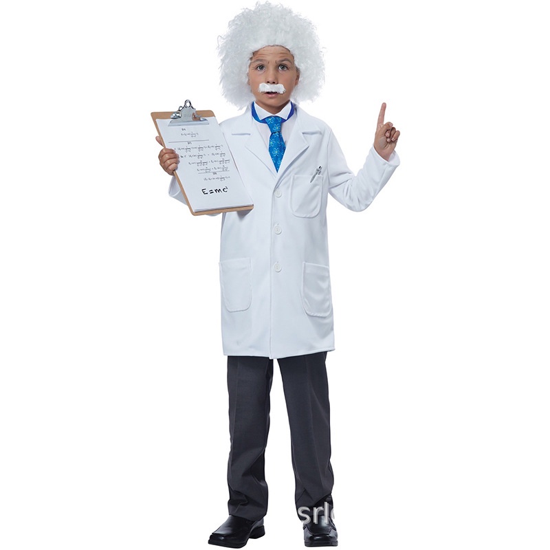 Great Scientist Costume Boys Children Physicist Costume Albert Einstein ...