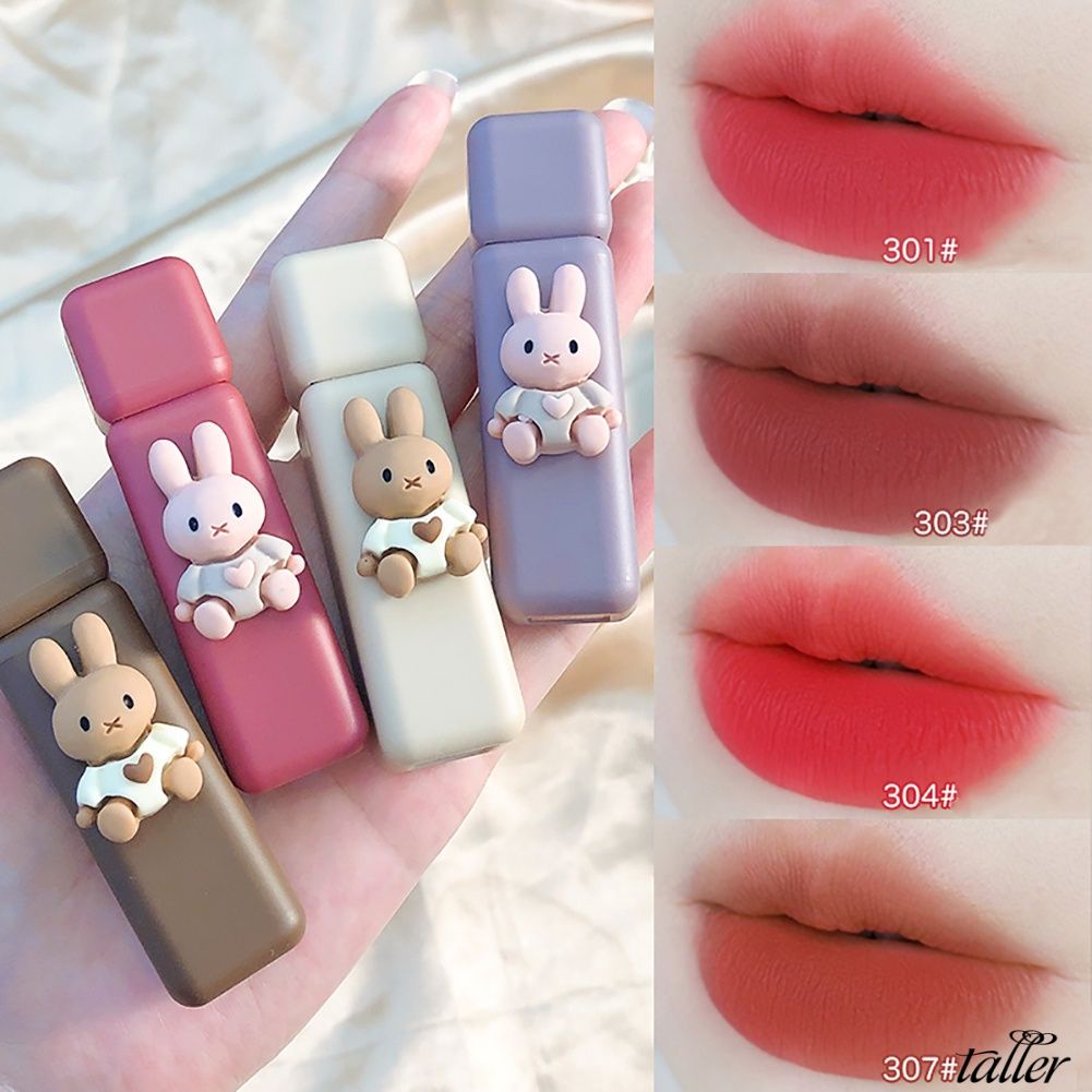 Bobo Milk Rabbit liptint Lip Mud Soft Misty Soft Waxy Matte Lip Gloss ...